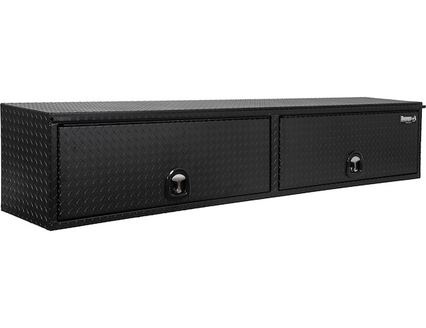 Textured Matte Black Diamond Tread Aluminum Topsider Truck Tool Box ...