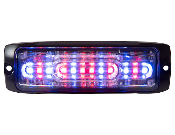 Ultra Thin Wide Angle 5 Inch Red/Blue LED Strobe Light | Buyers Products